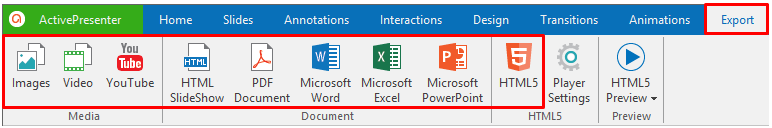 ActivePresenter Output Formats Overview - ActivePresenter 7